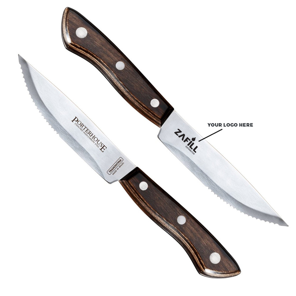 5" Jumbo Stainless Steel Handle Steak Knife, Round Tip - Set of 120 ...